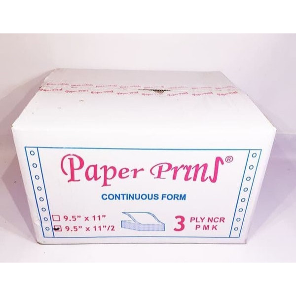 Jual PAPER PRYNS 9 1/2" X 11'' 3 PLY BAGI 2 CONTINOUS FORM KOMPUTER ...