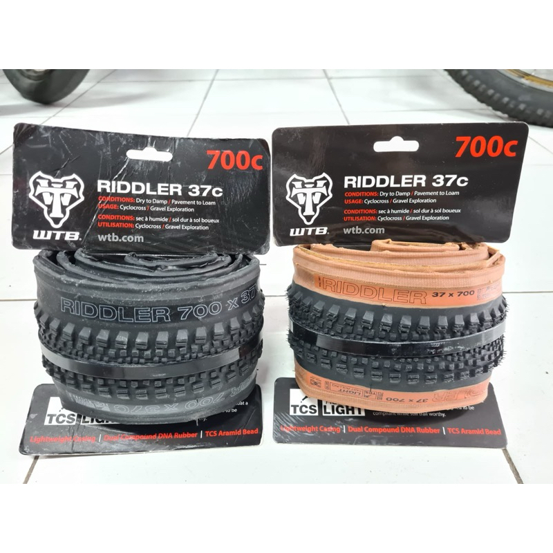 Jual BAN LUAR / TIRE WTB RIDDLER 700 x 37C SEPEDA GRAVEL / HYBRID | Shopee Indonesia
