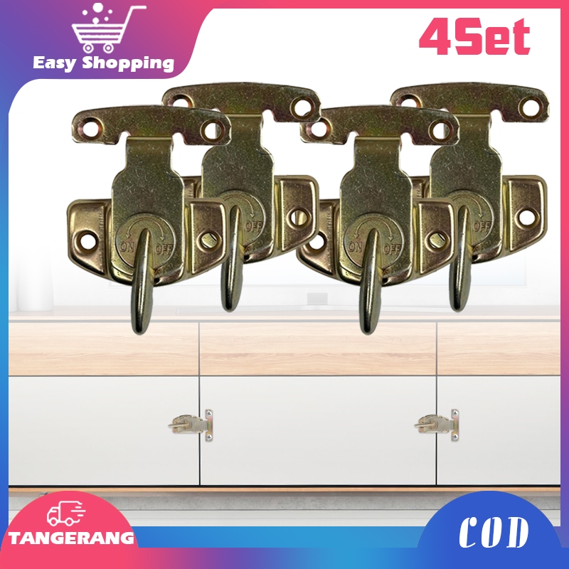Jual 4pcs Grendel Pintu Sliding Table Lock Kunci Tambahan Pintu Geser ...