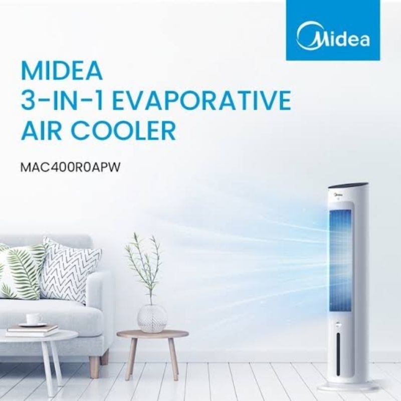 Jual Air Cooler Midea MAC400R0APW Mac 400 Tower Fan Penyejuk Udara 4L ...
