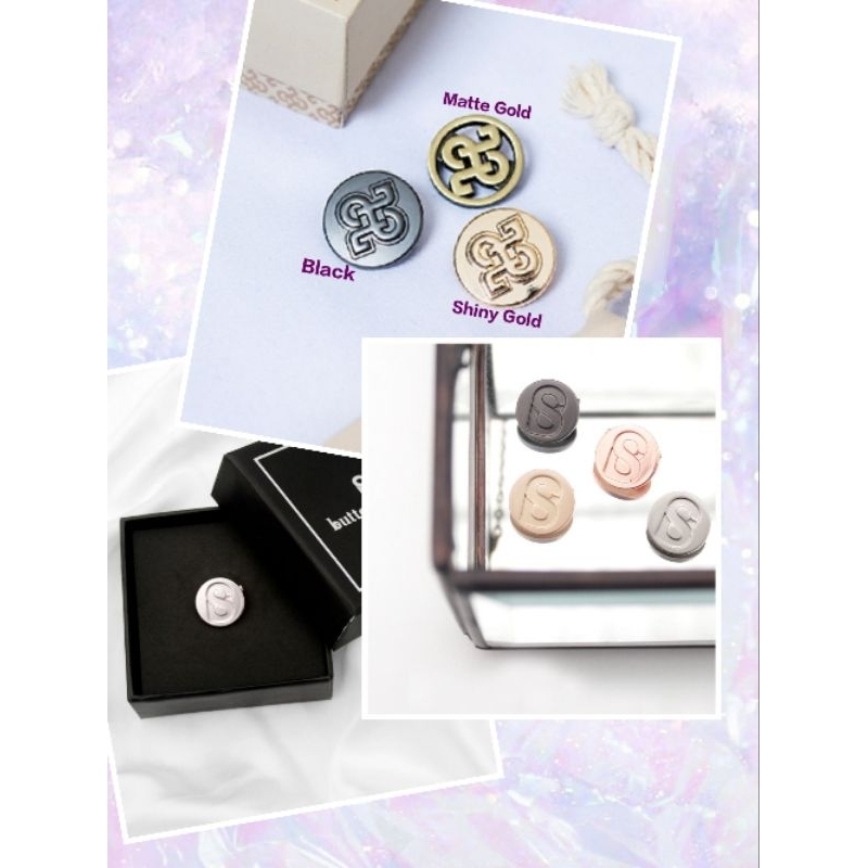 Jual Buttonscarves Round Signature Brooch, Vintage Brooch, Heaven ...