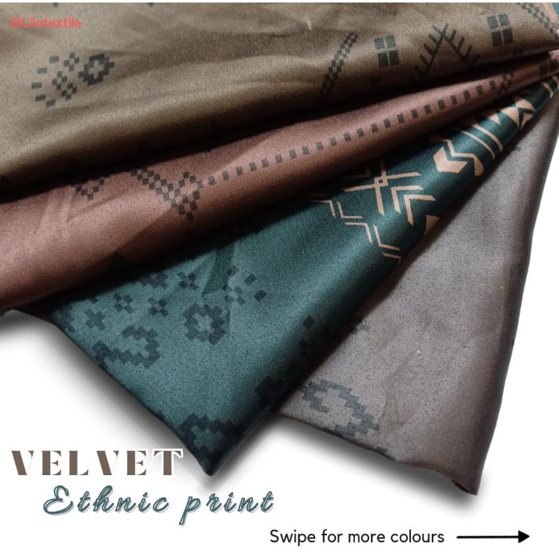 Jual KAIN VELVET CAVALI PRINT (HARGA PER 0.5 METER) | Shopee Indonesia