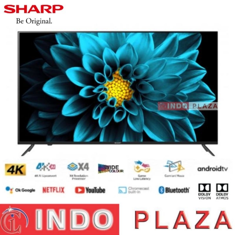 Jual TV SHARP 55 Inch ANDROID 4K 4T-C55EK2X | Shopee Indonesia