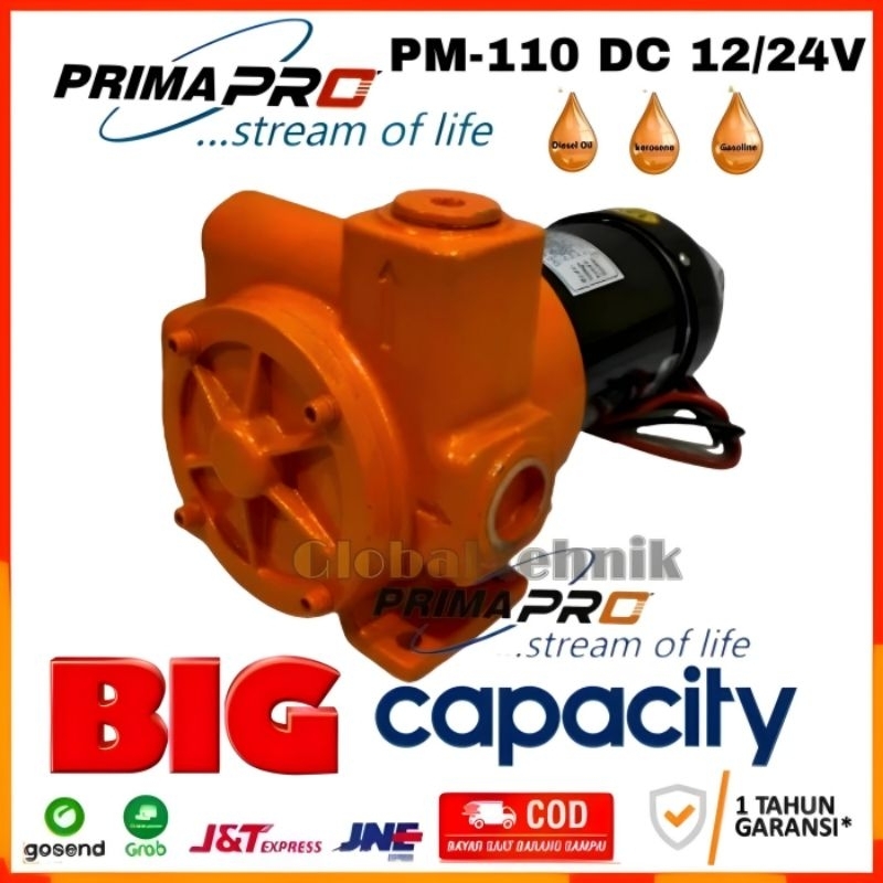 Jual pompa solar oli minyak dc 24v pompa solar dc 12v 110 LPM Pompa ...