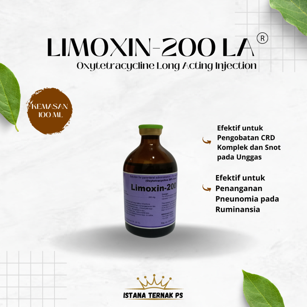Jual Limoxin-200 LA 100 ml. Oxytetracycline Long Acting Injection ...
