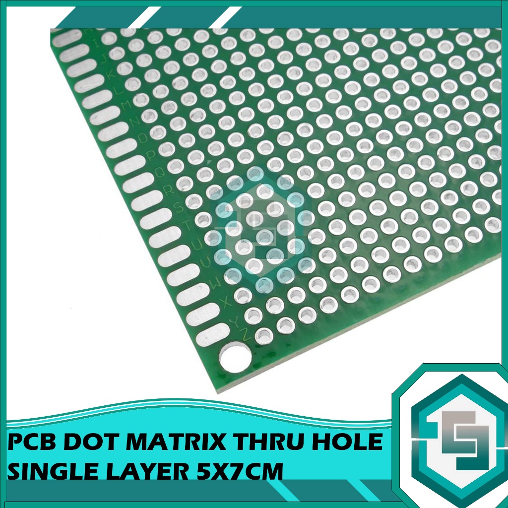 Jual PCB DOT MATRIX 5X7 CM 5*7 CM THRU HOLE SINGLE LAYER LUBANG LOBANG BOLONG | Shopee Indonesia