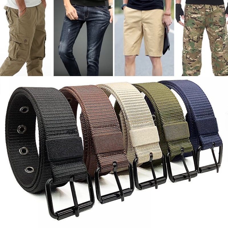 Jual Ikat Pinggang Pria Canvas Tali Sabuk Warrior Tactical Military Gesper Pria Nylon Kanvas ...