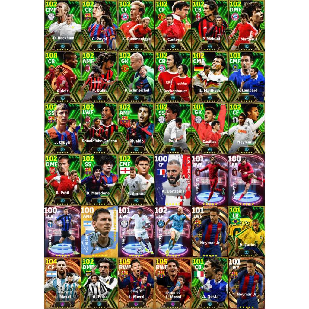 Jual STICKER VINYL CUSTOM KARTU CARD PEMAIN PES EFOOTBAL | Shopee Indonesia