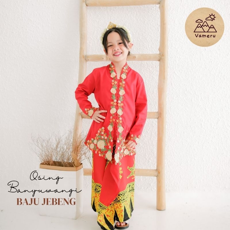 Jual VAMERU - PAKAIAN ADAT BANYUWANGI ANAK JAWA TIMUR KEBAYA JEBENG ...