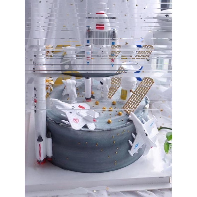 Jual * MKA * HIASAN CAKE TOPPER TEMA ASTRONOT PLANET LUAR ANGKASA ...