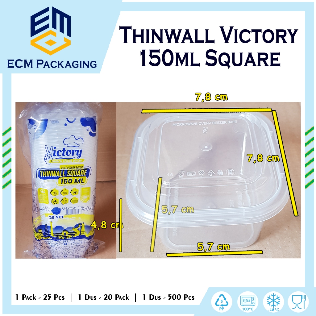 Jual THINWALL VICTORY SQ 150ML SQ | THINWALL VICTORY SQUARE MINI | CUP ... Jual THINWALL VICTORY SQ 150ML SQ | THINWALL VICTORY SQUARE MINI | CUP ...