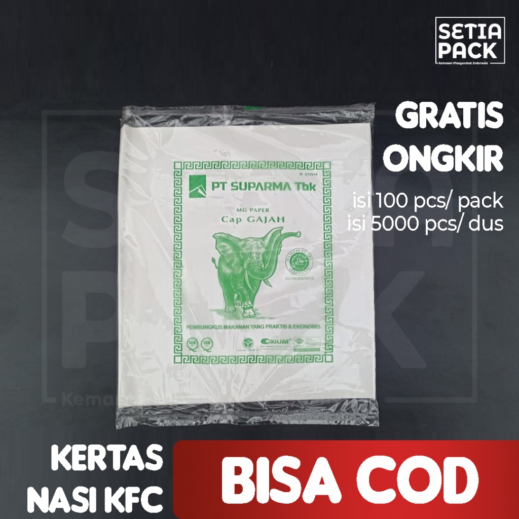 Jual Kertas Nasi MG Paper Putih Isi 100pcs | Shopee Indonesia