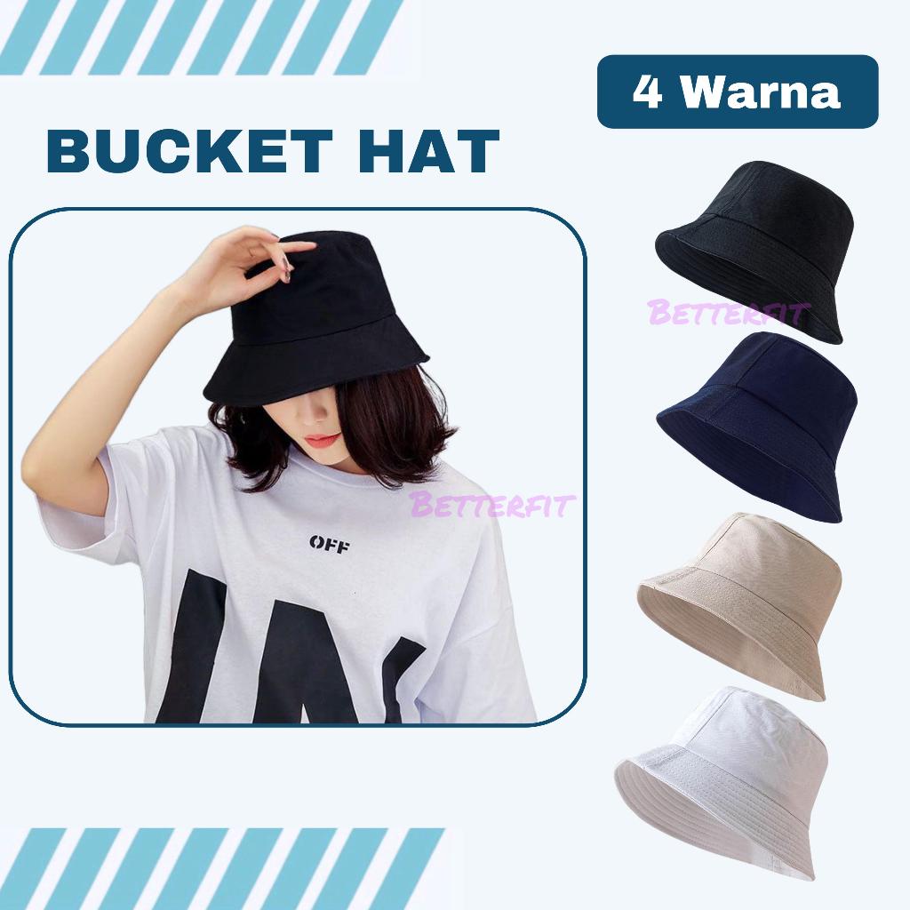 Jual Topi Model BUCKET HAT Korea / Topi Bucket Wanita dan Pria | Shopee Indonesia