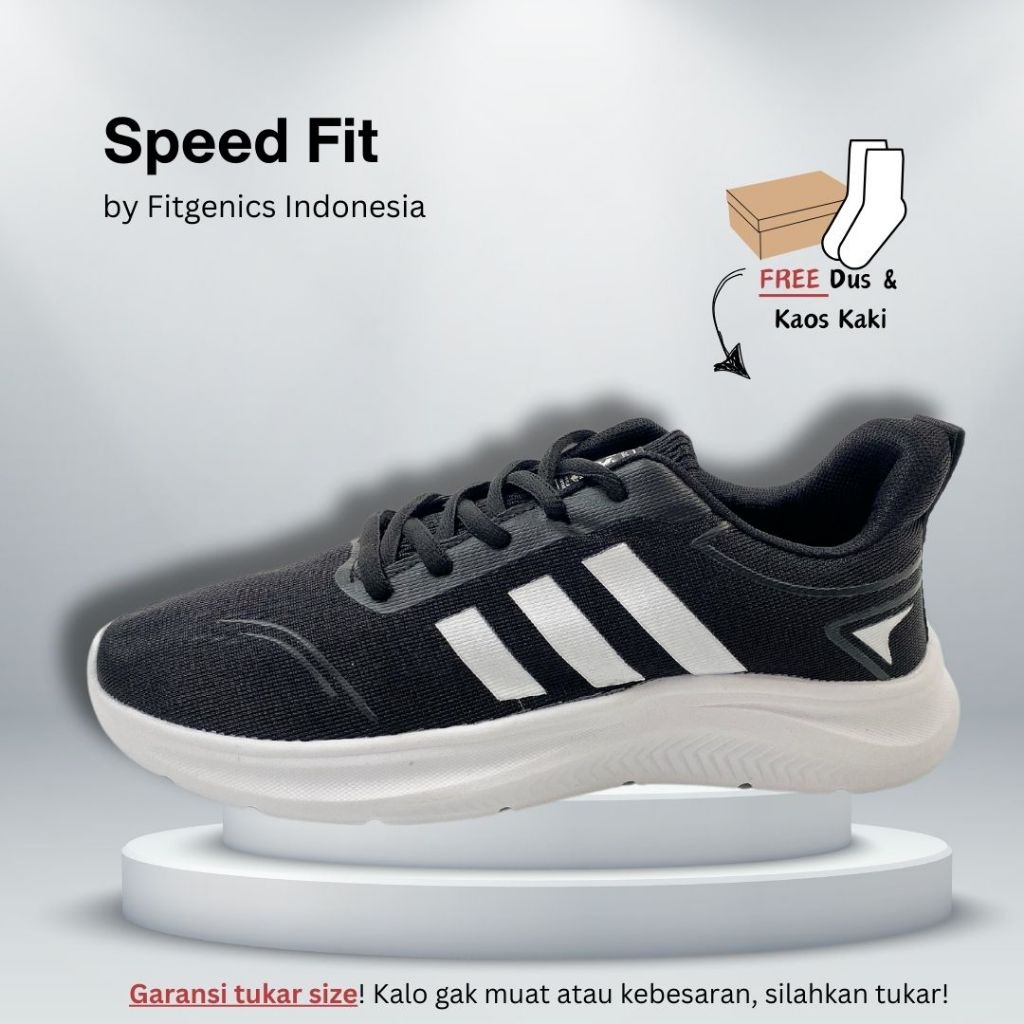 Jual Sepatu Lari Pria Speed Fit by Fitgenics Indonesia | Shopee Indonesia