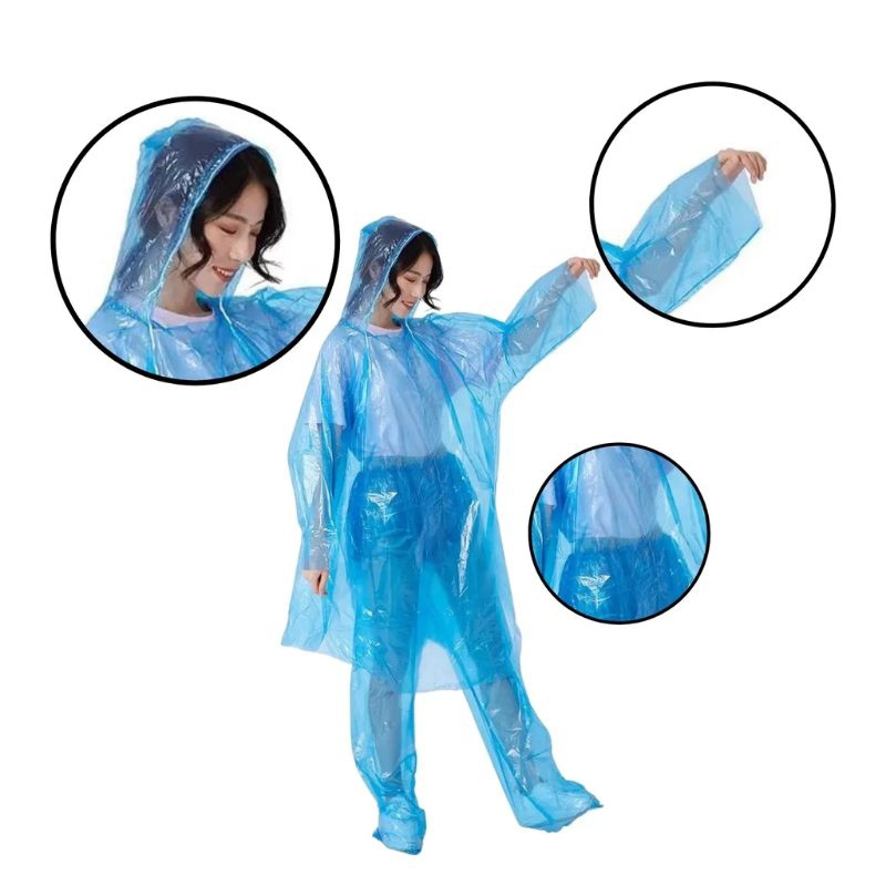 Jual Jas Hujan LDPE HDPE Plastik Jas Hujan Plastik Travel Transparan ...