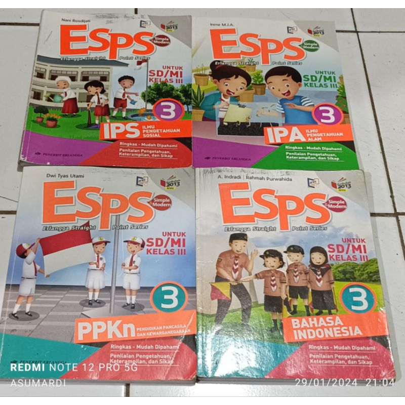Jual ESPS Kelas 3 SD/MI K13 REVISI ERLANGGA | Shopee Indonesia