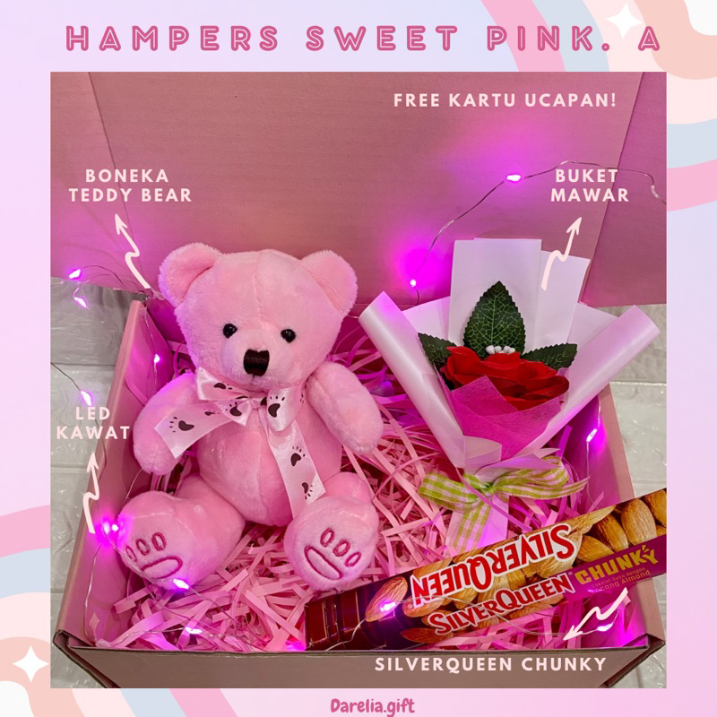 Jual HAMPERS SWEET PINK KADO VALENTINE KADO CEWEL KASO ANNIVERSARI KADO ...
