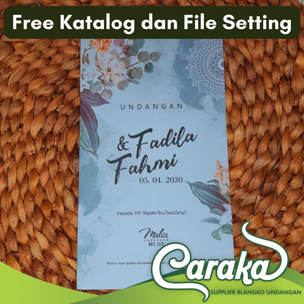 Jual Kartu Undangan Pernikahan atau Kertas Undangan atau Blangko ...