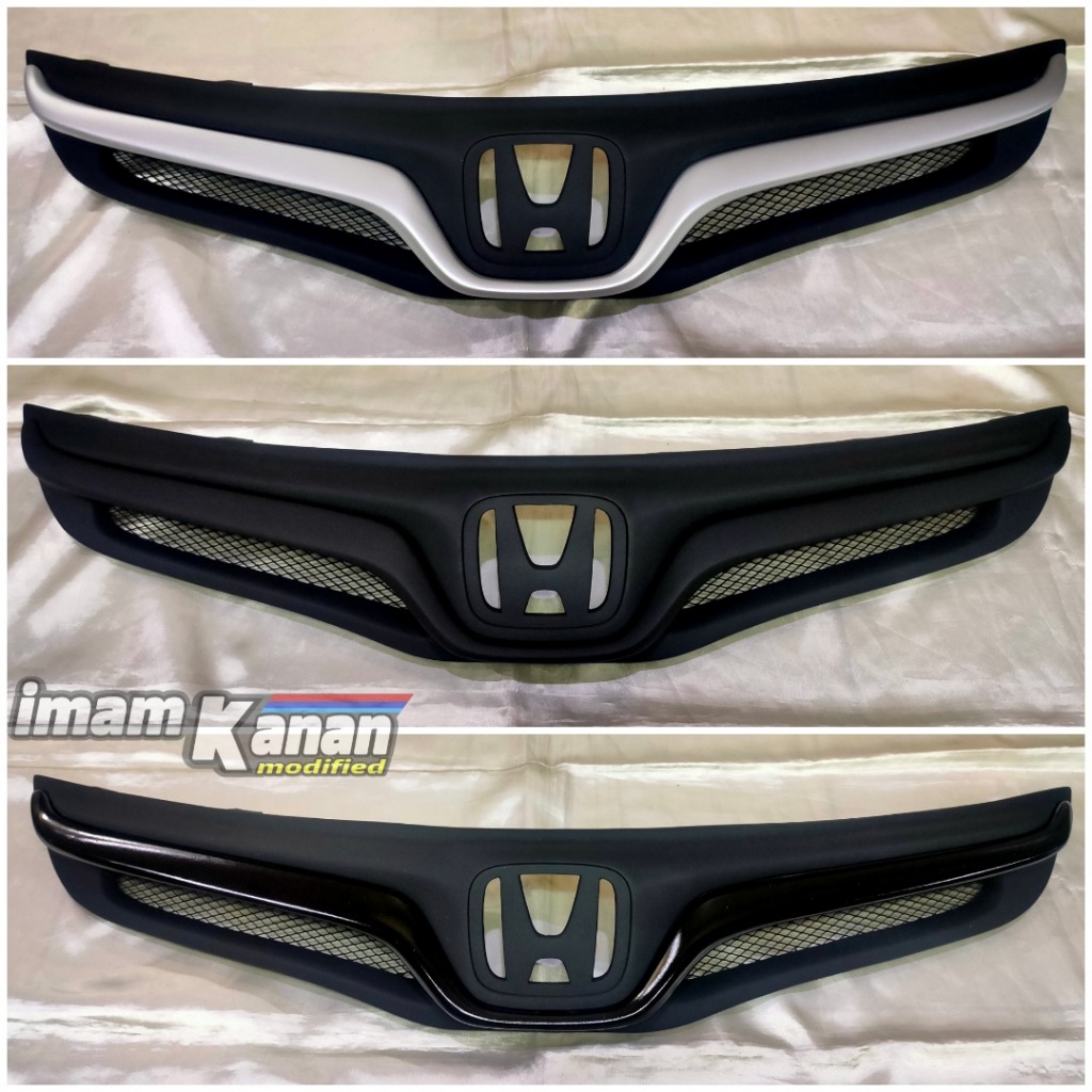 Jual front grill gril grile custom bumper depan jazz rs 2012-2013 facelift model modullo / grill ...