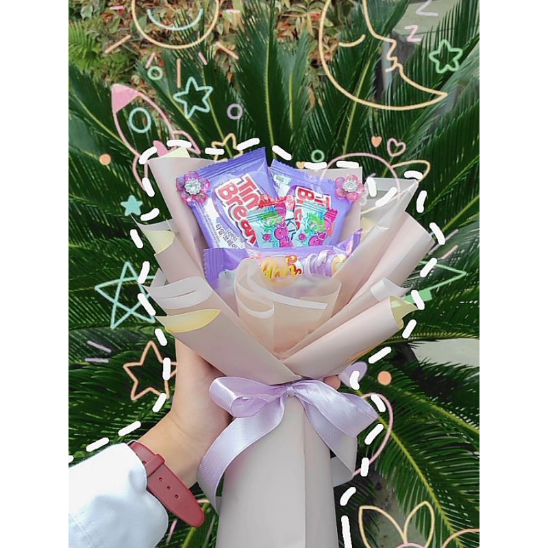 Jual Mini Snack Bouquet (Free Greeting Card) | Shopee Indonesia