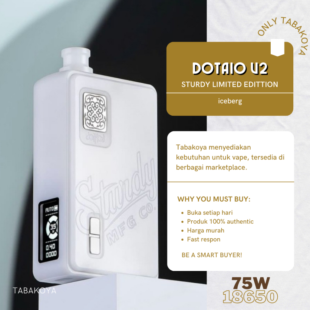 Jual Dot AIO v2 STURDY Edition 75W Pod Mod Authentic by Dotmod Dotaio ...