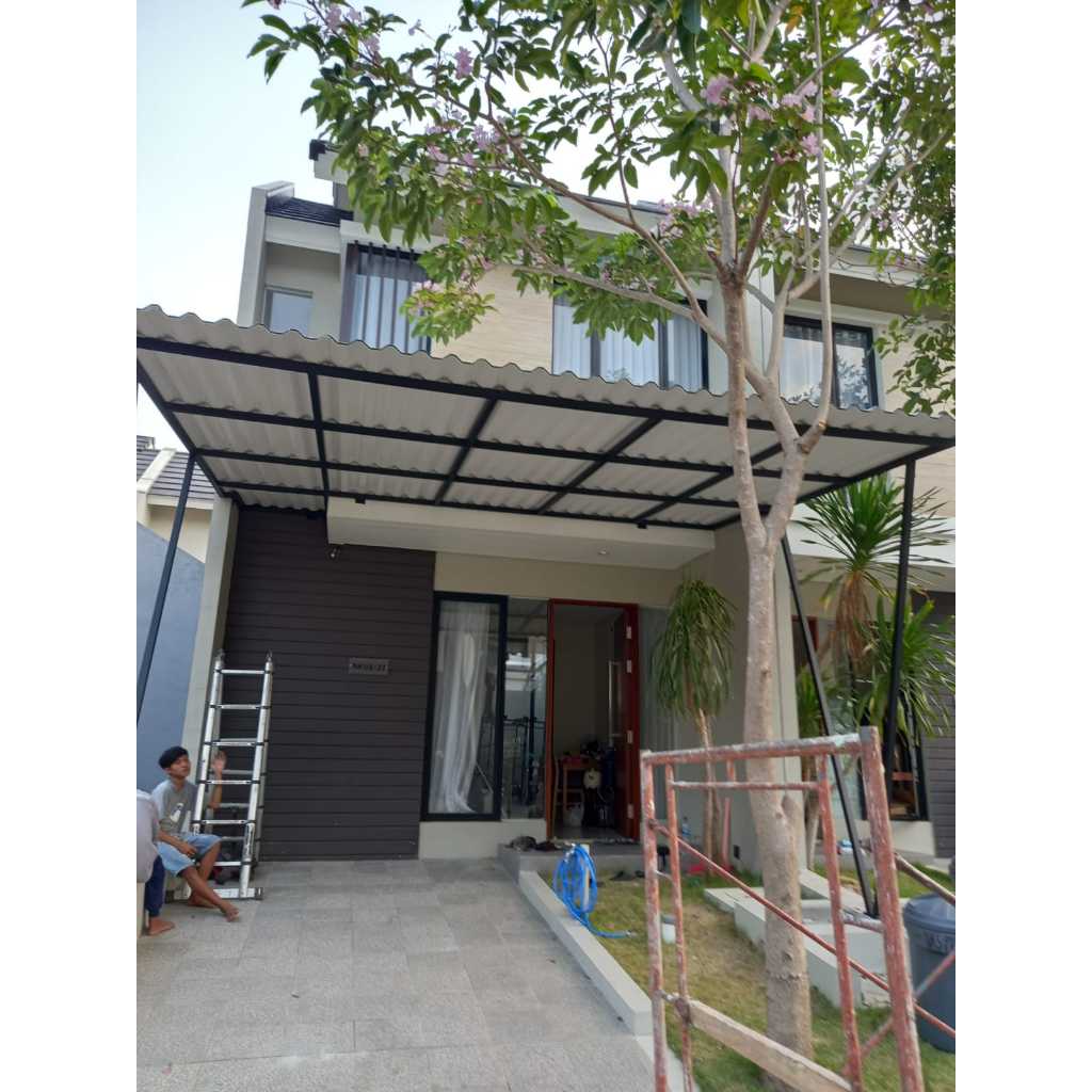 Jual Kanopi rooftop minimalis / kanopi depan untuk perumahan | Shopee ...