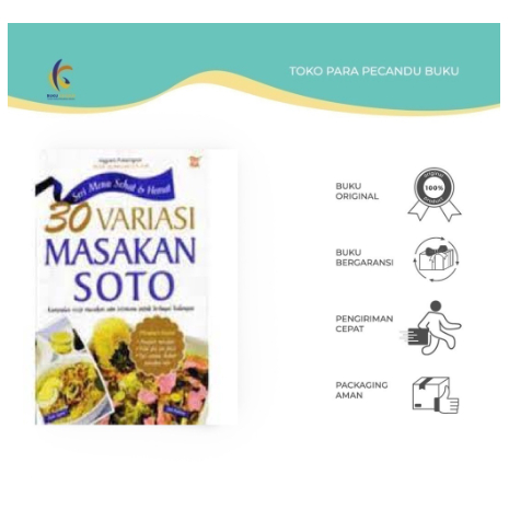 Jual Buku Masakan - SERI MENU SEHAT & HEMAT : 30 VARIASI MASAKAN SOTO ...