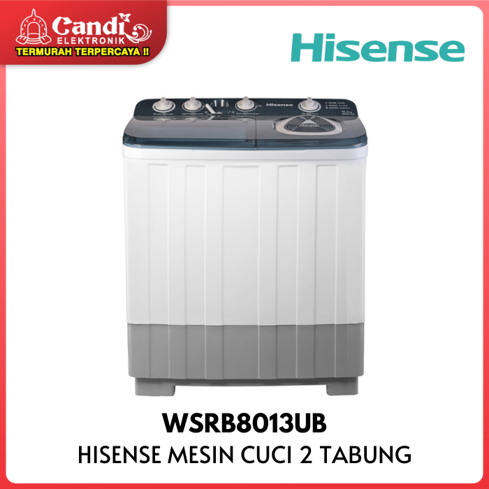 Jual HISENSE MESIN CUCI WSRB8013UB 8 KG TWIN TUB 2 TABUNG WSR B80 13UB | Shopee Indonesia