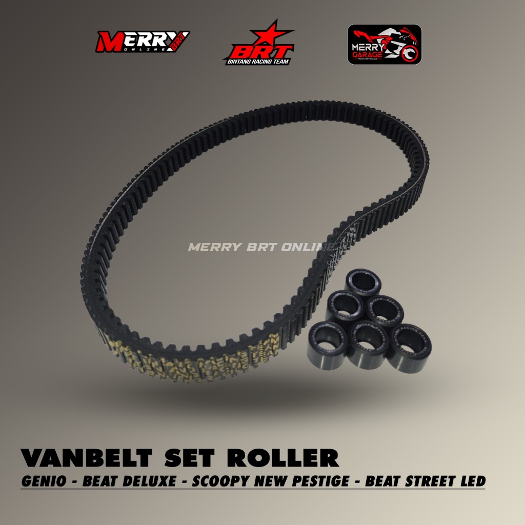Jual Super Roller & Vanbelt V Belt Double COG BRT Genio Beat Scoopy Street Deluxe KOJ | Shopee ...