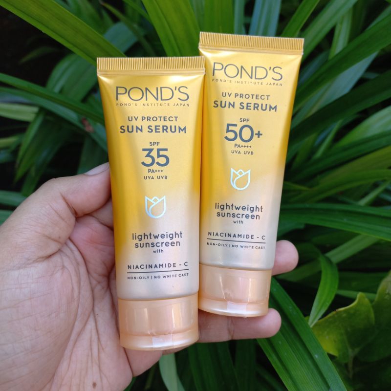 Jual Pond's UV Protect Sun Serum SPF35 / SPF50 PA+++ UVA UVB Lightweight Sunscreen with ...