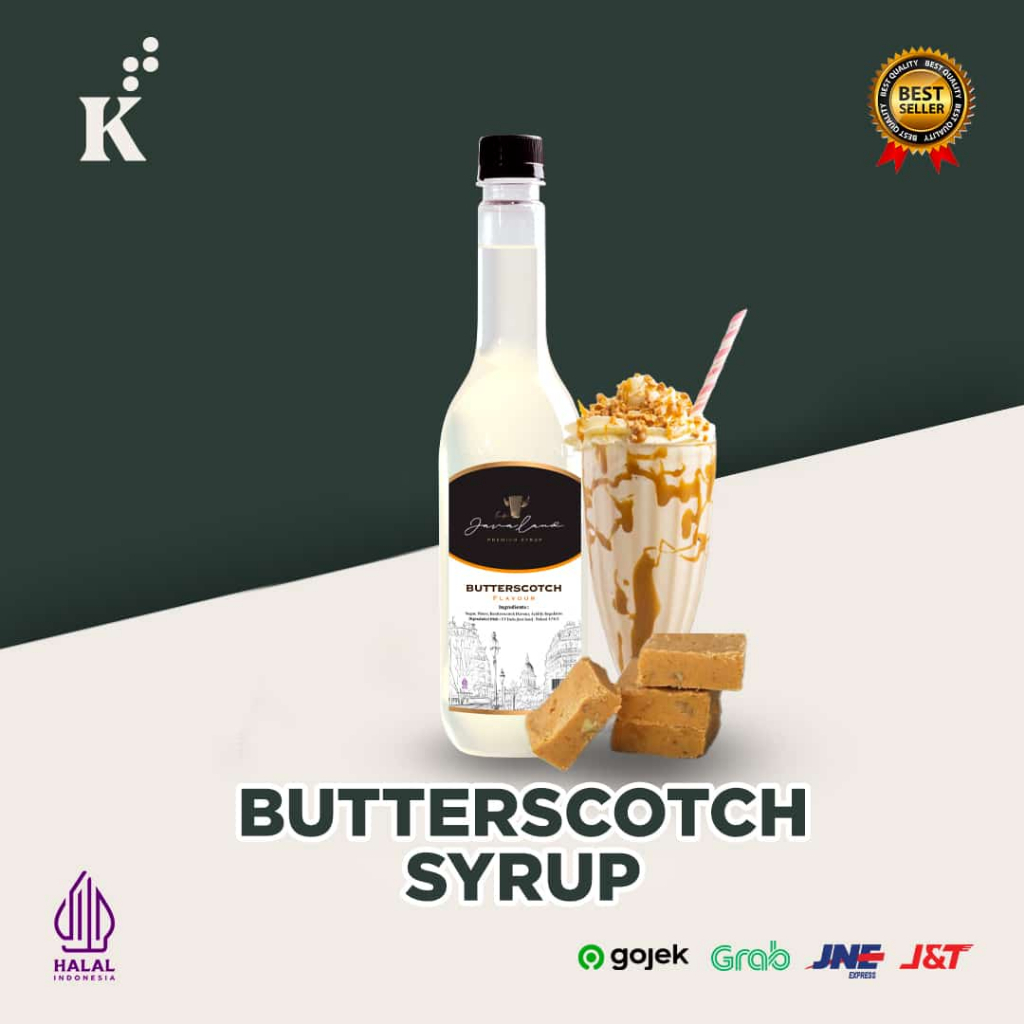 Jual Syrup Premium Javaland Sirup Aneka rasa Butter Scotch 620 Ml ...