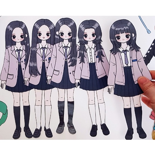 Jual Paper Doll Bongkar Pasang Boneka Kertas Pink Choco New Jeans ...