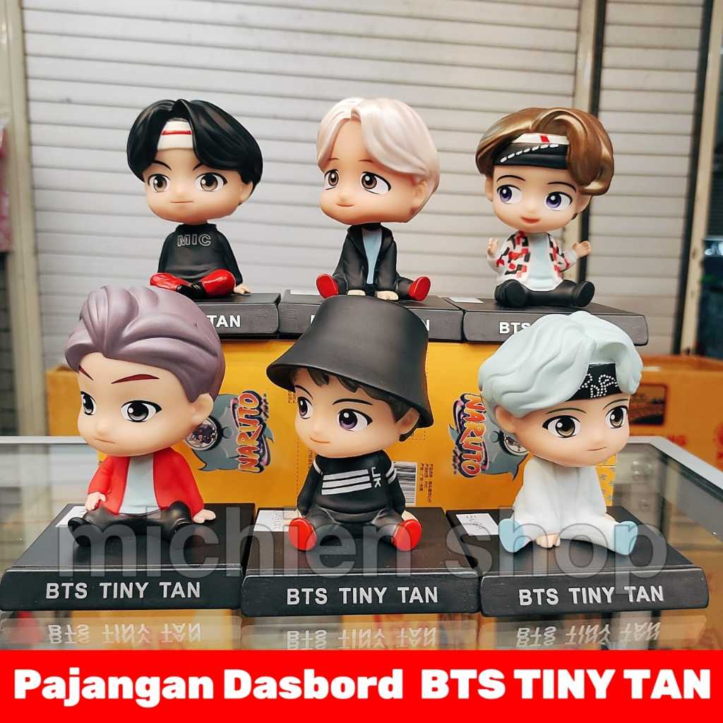 Jual Pajangan Dashboard Mobil Anak Lucu / Bobble Head TINY TAN BTS ...