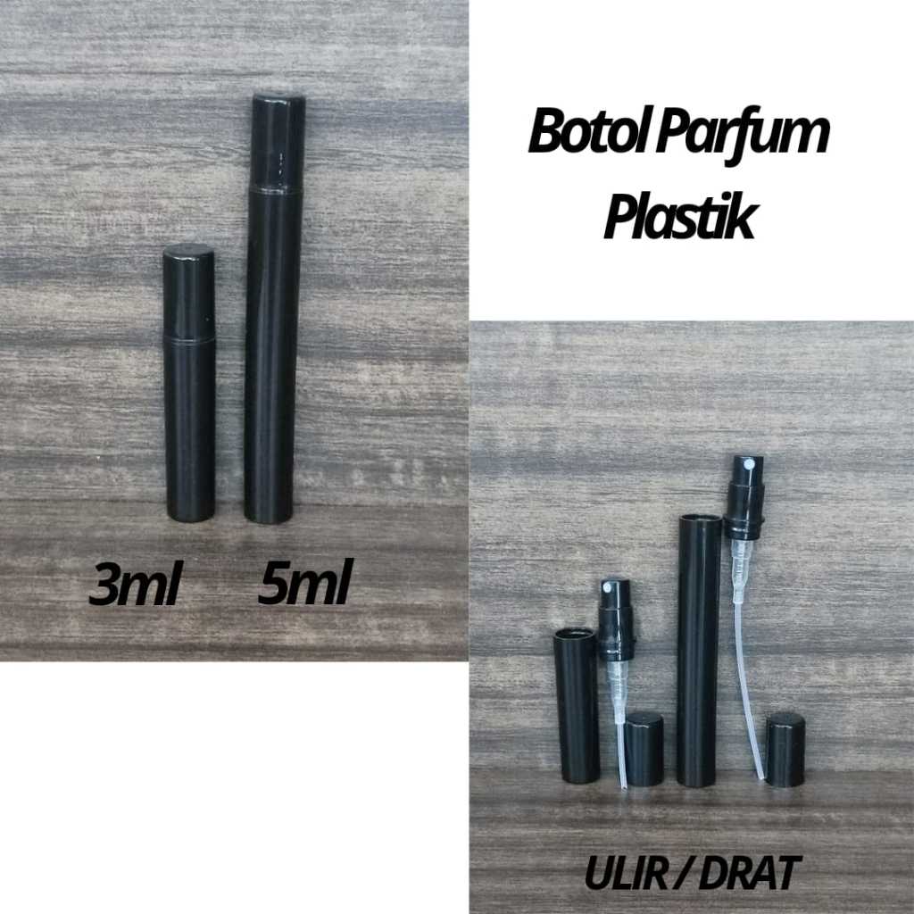 Jual Botol Pen Spray 3ml 5ml Plastik Hitam Parfum Botol Roll On Black ...
