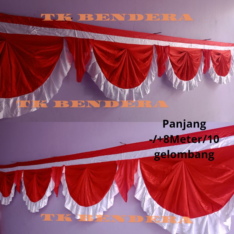 Jual Bendera Indonesia bendera panjang bendera kipas polos bendera ...