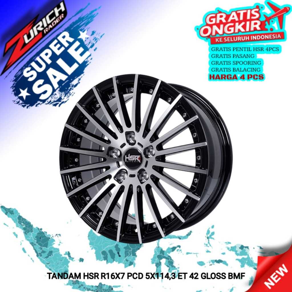 Jual VELG RACING JARI JARI MOBIL LUXIO, ERTIGA, XL7, L300, GRAND MAX, INNOVA, X PANDER, APV HSR ...