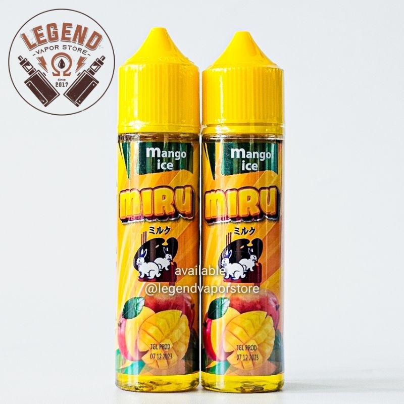 Jual FREEBASE - LIQUID MIRU Mango Ice 60ML 3MG AUTHENTIC | Shopee Indonesia
