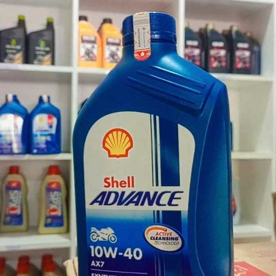 Jual OIL SHELL ADVANCE AX7 10W-40 1 LITER ORIGINAL | Shopee Indonesia