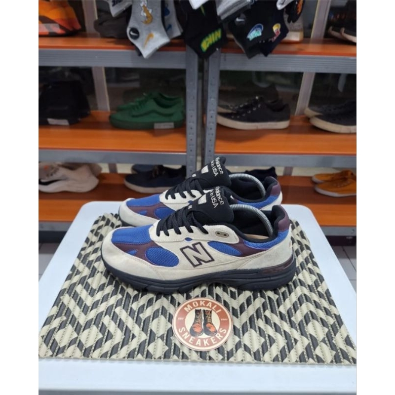 Jual SEPATU NEW BALANCE 993 USA CREAM BIRU "ANIME LEON DORE" | Shopee ...