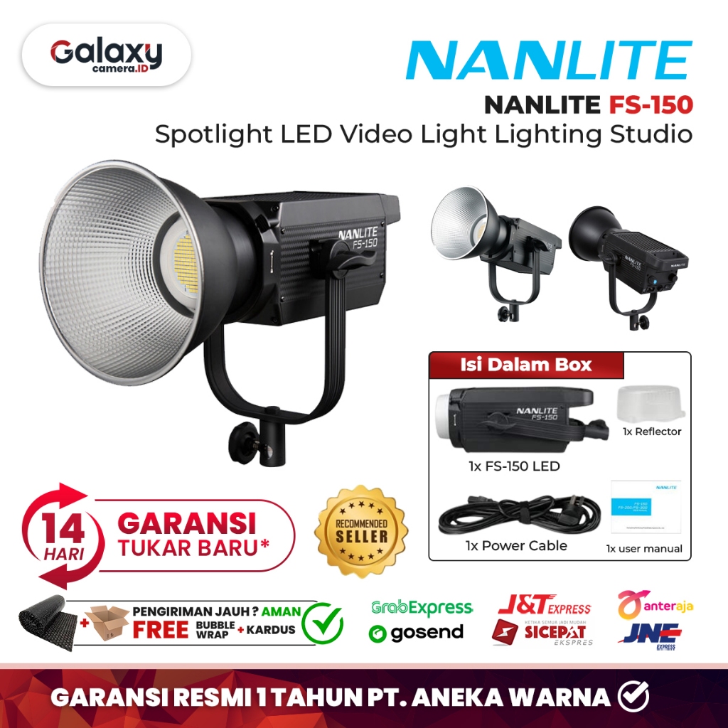 Jual Nanlite FS-150 Spotlight LED Video Light Lighting Studio FS150 Resmi | Shopee Indonesia