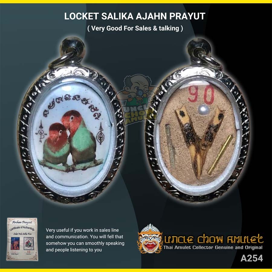 Jual Thai Amulet HEAVEN BIRD SALIKA FOR GOOD TALK AJAHN PRAYUT | Shopee ...