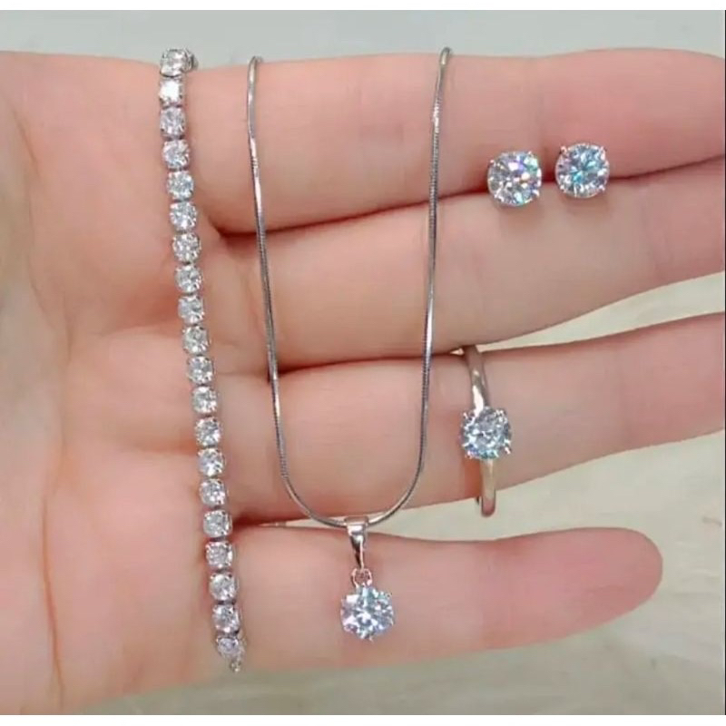 Jual SET PERHIASAN DEWASA SILVER SERUT TIANIUM BELUT | Shopee Indonesia