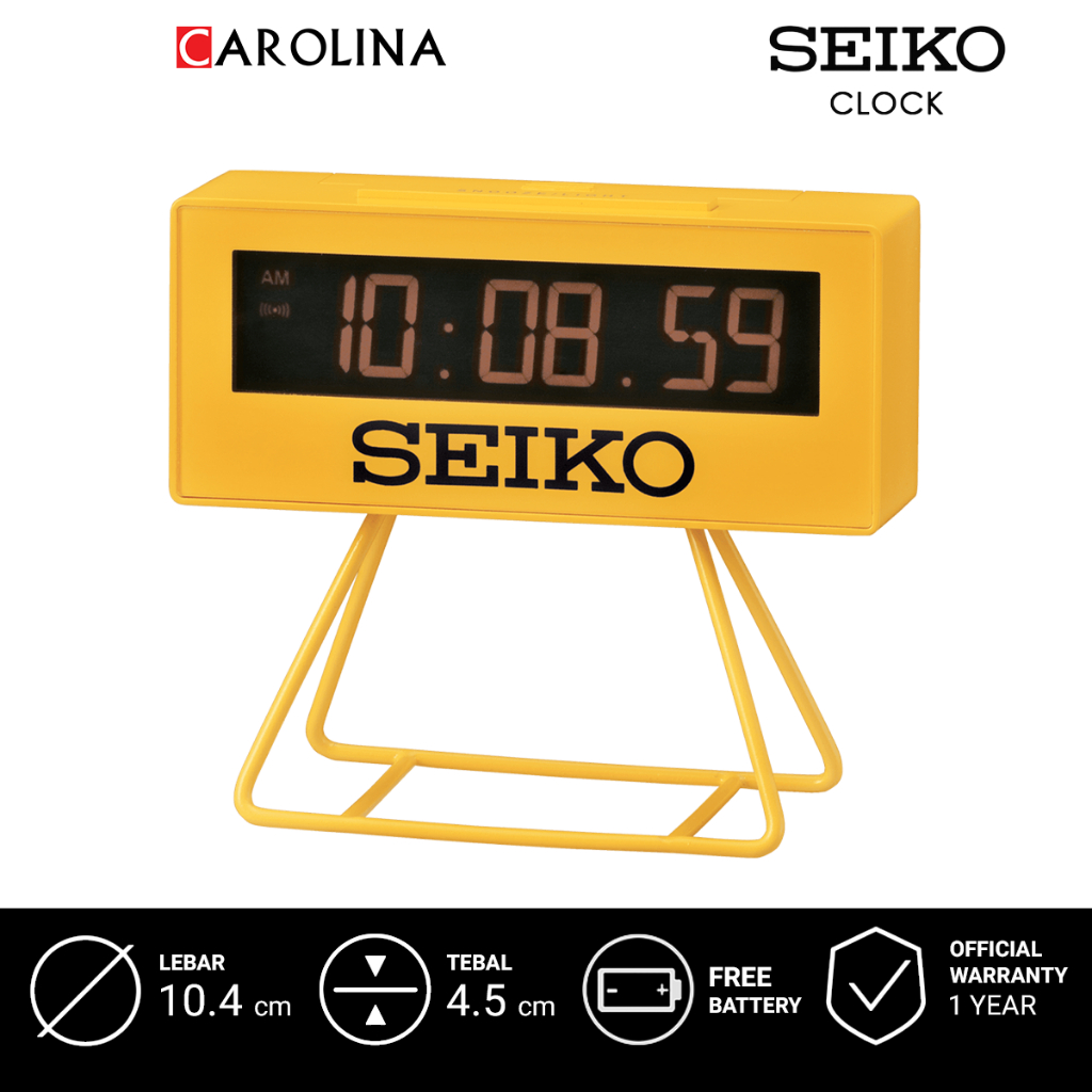 Jual Jam Beker SEIKO Digital QHL062Y Yellow Case Yellow Dial 10cm Alarm ...