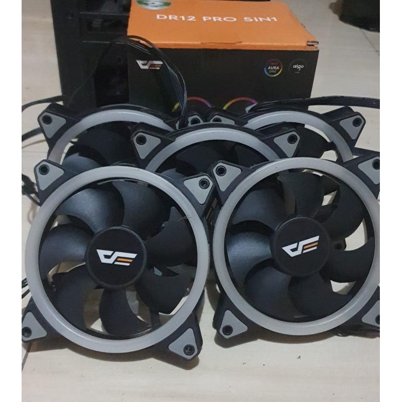 Jual AIGO DR12 PRO 5in1 Double Ring Fan RGB - Five Pack | fan pc ...