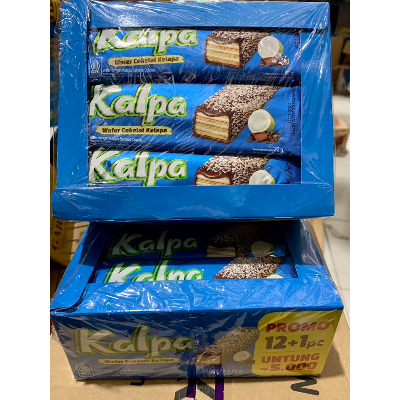 Jual ROMA WAFER KALPA COKLAT KELAPA ISI 12pcs | Shopee Indonesia