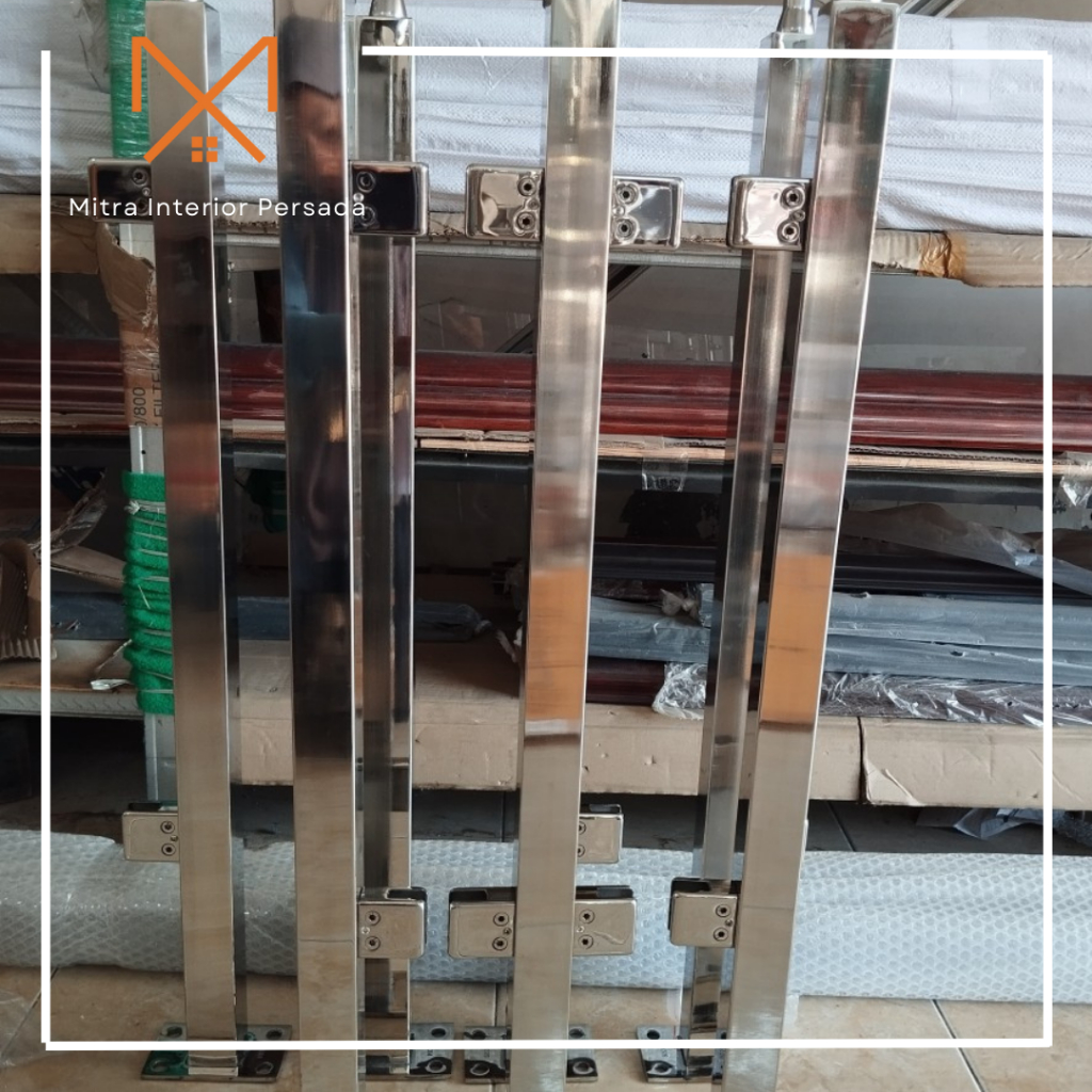Jual Tiang Railing Balkon Kaca Stainless Minimalis 304 Penjepit clem ...