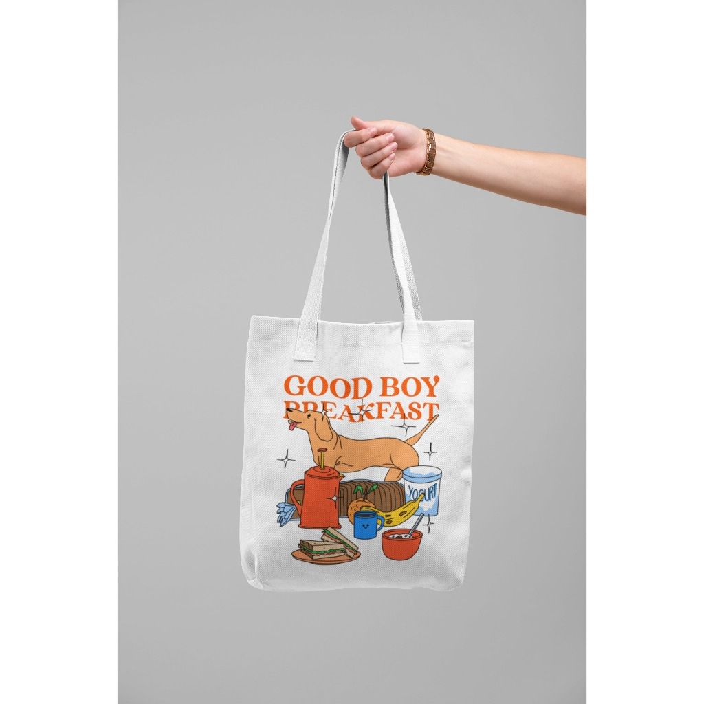 Jual Zinyu Tas Tote Bag Pria Wanita Premium Sablon Dtf - Good Boy ...