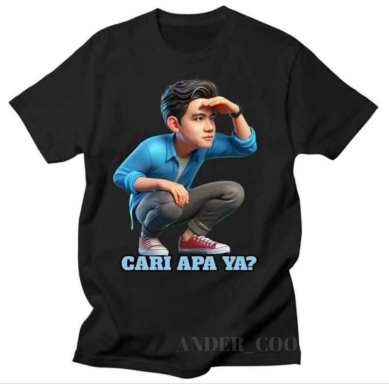 Jual Kaos Viral Gibran Cari Apa Ya? Kaos Prabowo Gibran Terbaru ~FREE ...