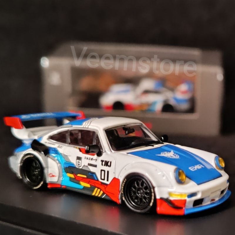 Jual Die Cast 1:64 Porsche RWB 964 Gundam Exia Edition [Star Model ...