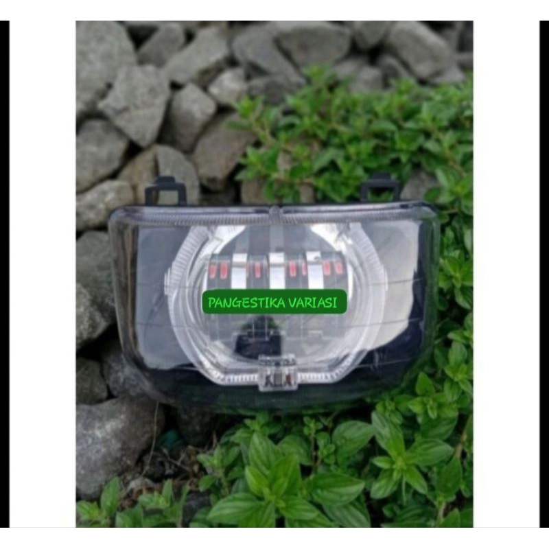 Jual Reflektor Headlamp Depan Supra X Lama Custom Biled 4 mata PNP ...